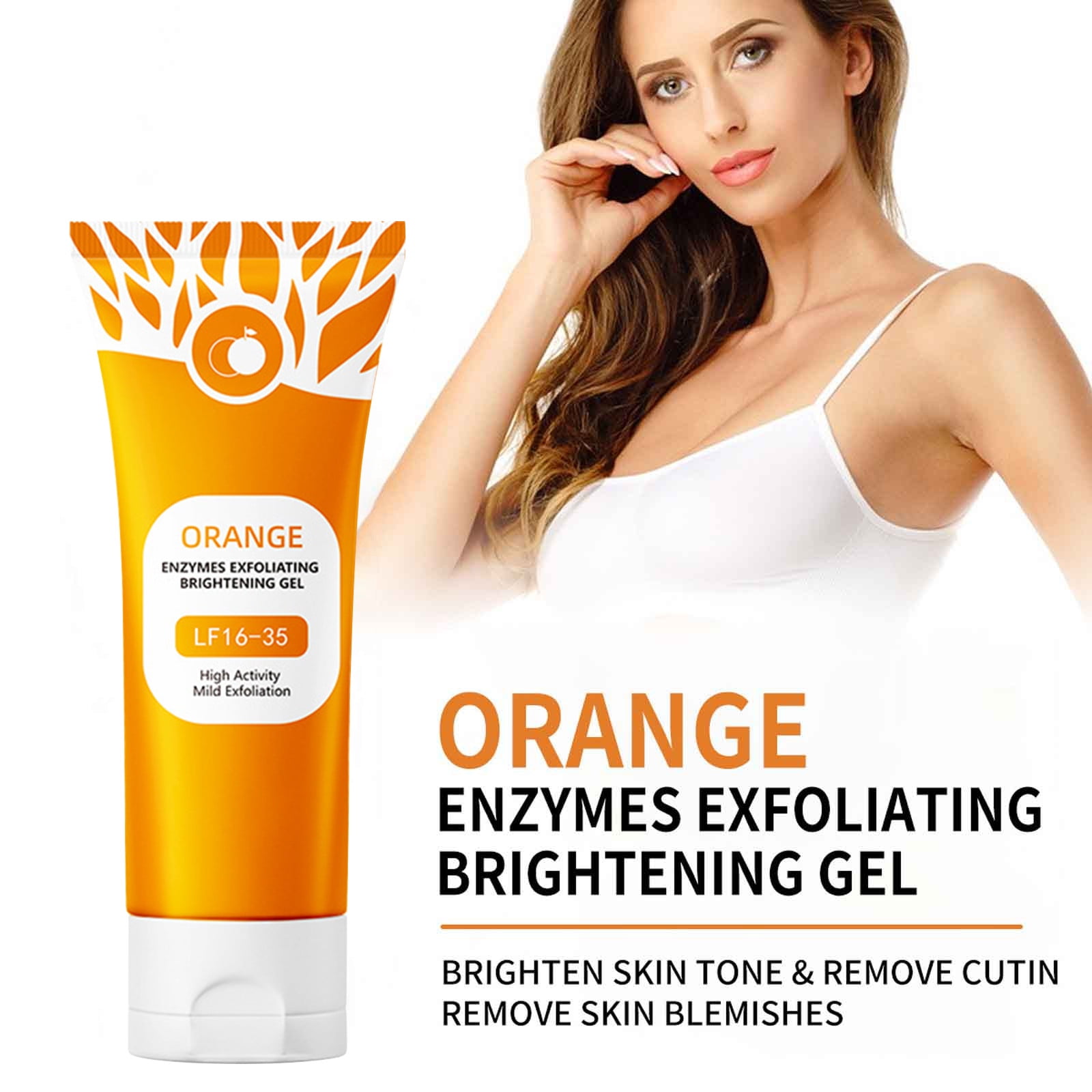 Brightening Exfoliating Peeling Gel, Fruit Enzyme Facial Scrub for ...