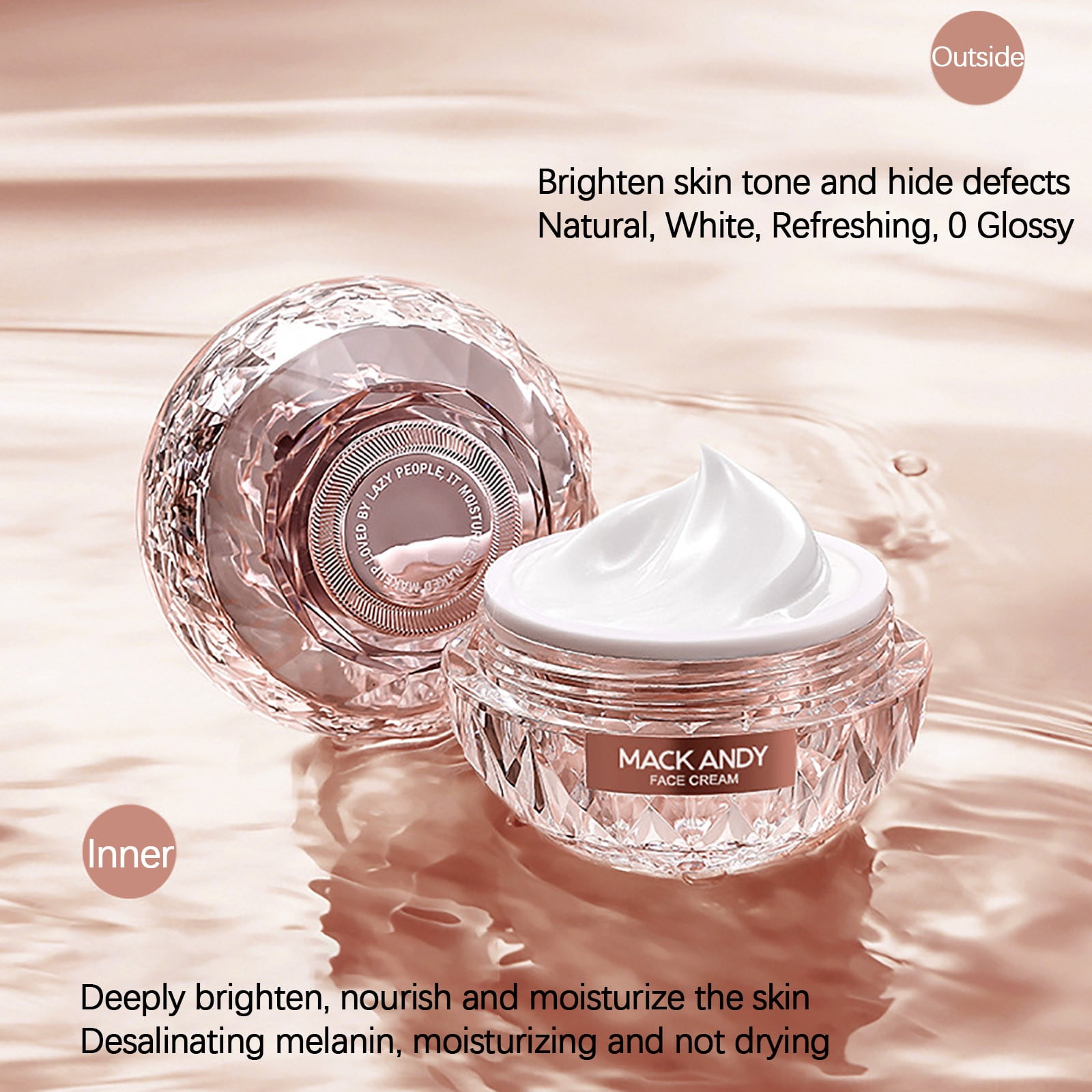 Brightening Facial Cream with for Even Skin Tone,Hydrates and Lightens ...