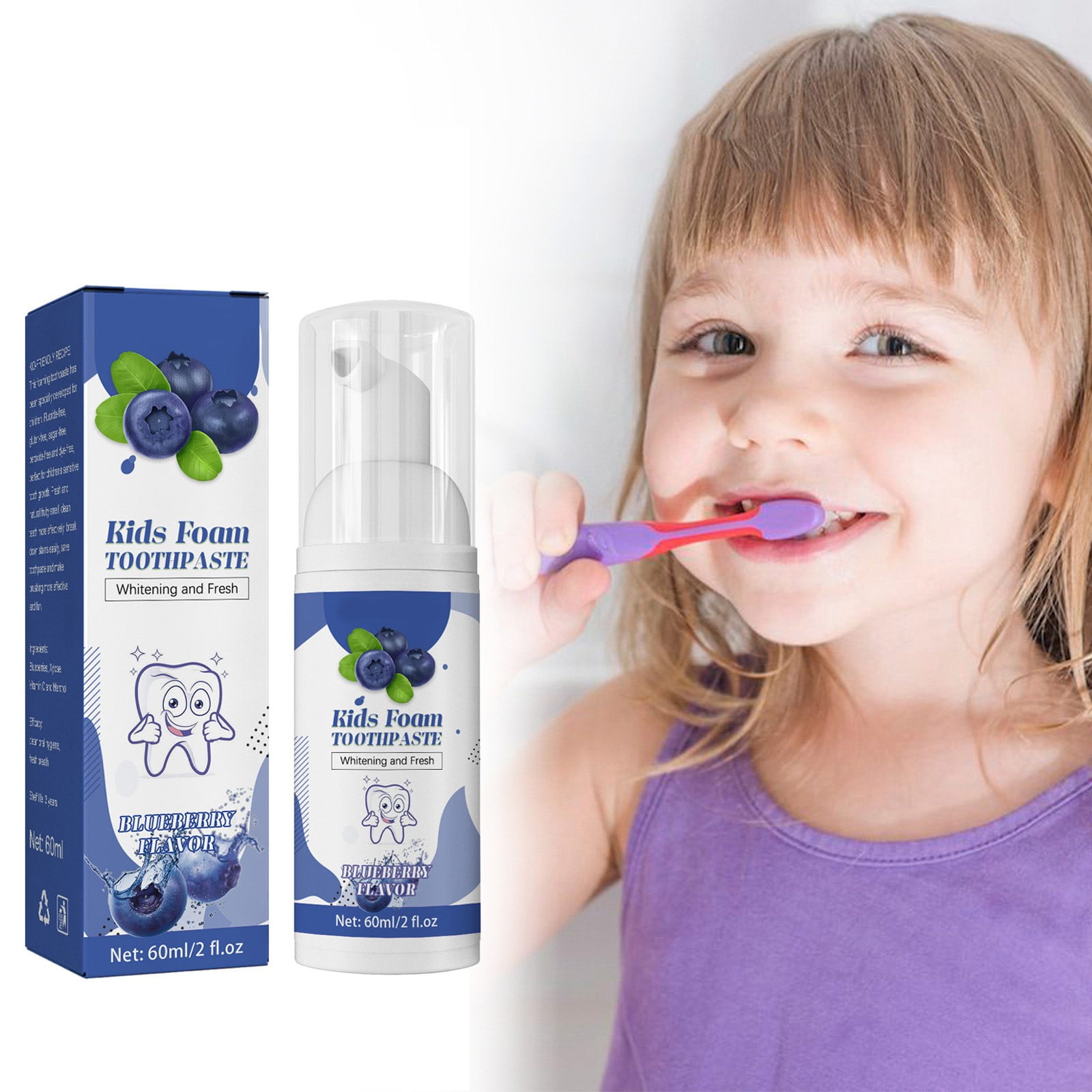 Brightening＆Firming For Dry Sensitive Skin Children's Foam Toothpaste ...