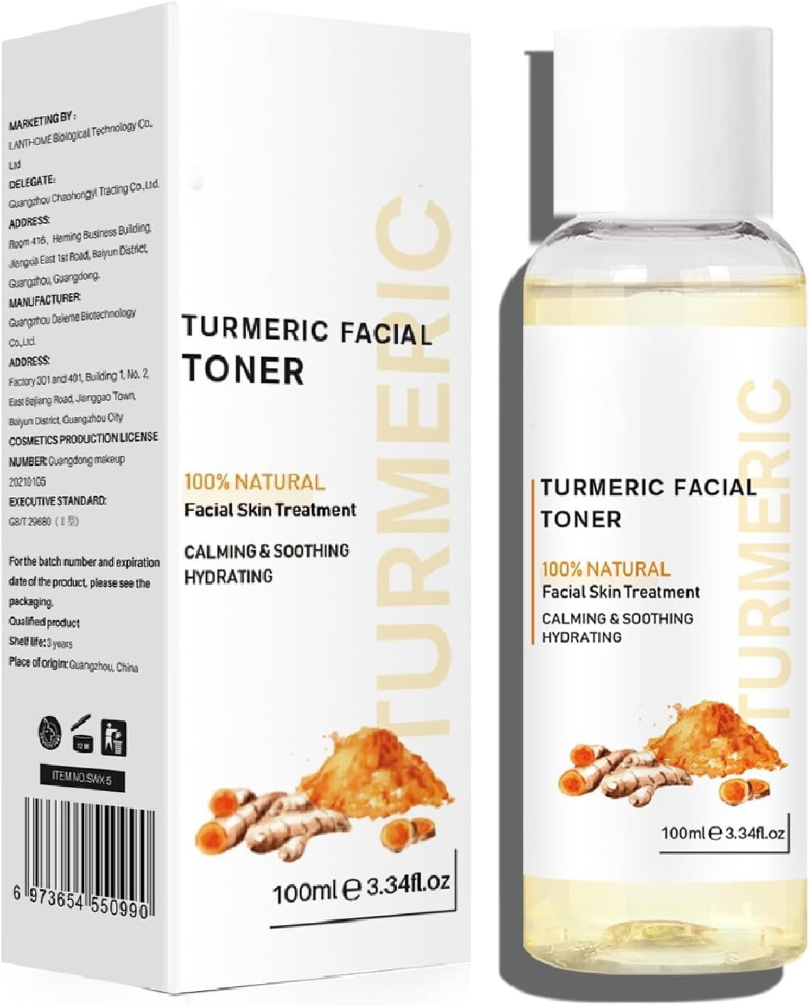 Brightening Toner, Turmeric Anti-Blemish Toner, Ginger + Turmeric ...