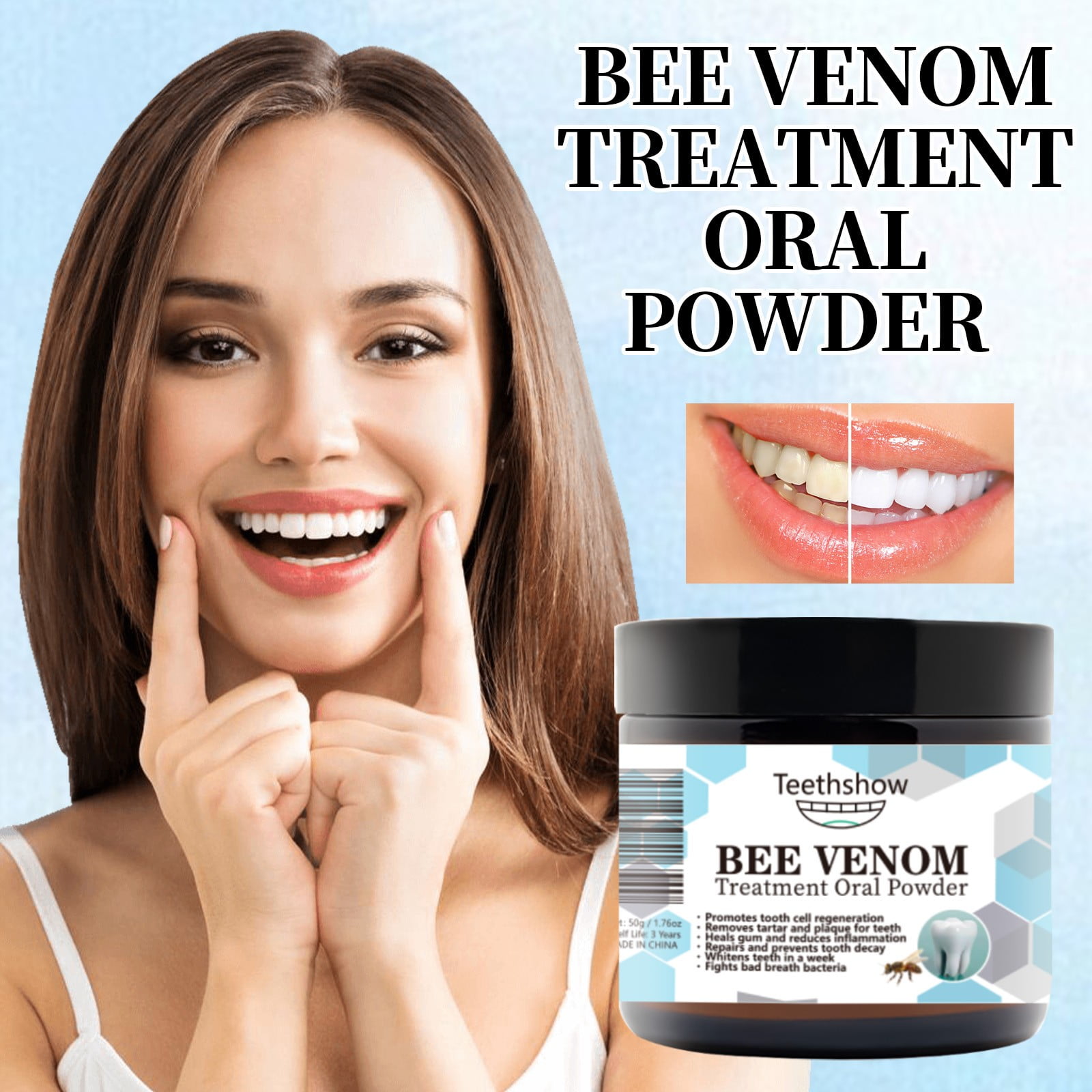 Brightening White Stain Removal Powder Powder Gingiva Fresh Breath ...