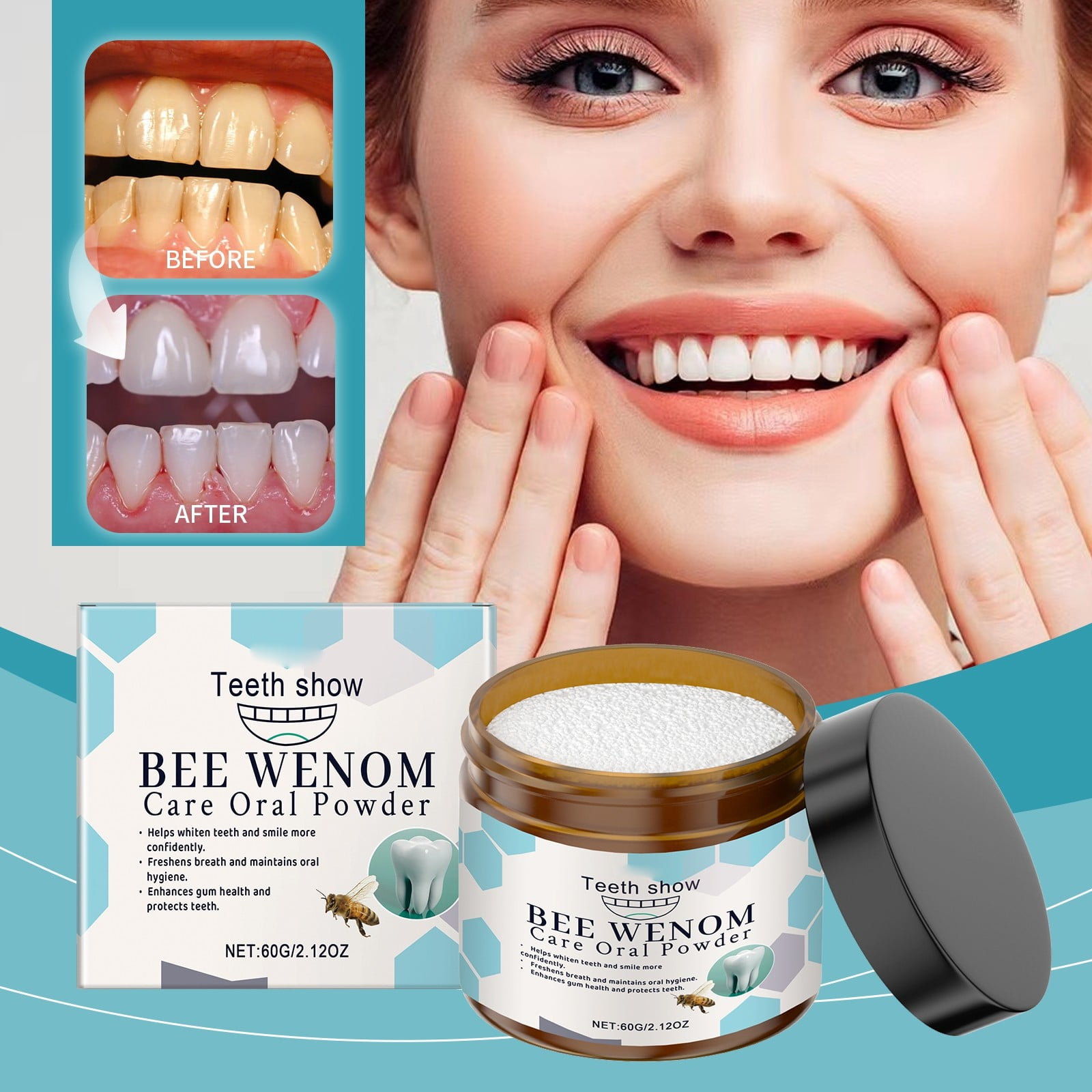 Brightening White Stain Removal Powder Powder Gingiva Fresh Breath ...