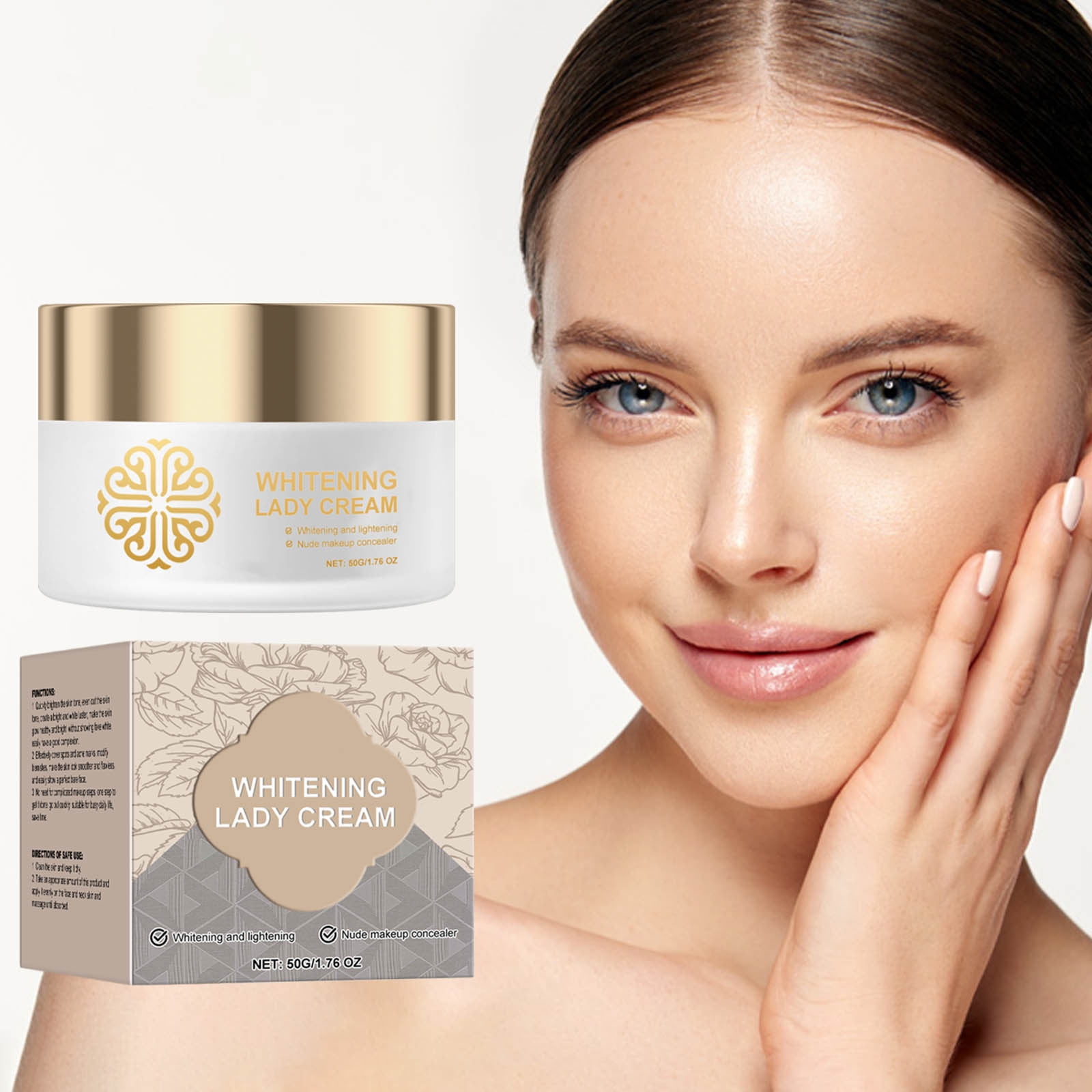 Brightening Whitening Face Cream - 50g Skin Toning Moisturizer and ...