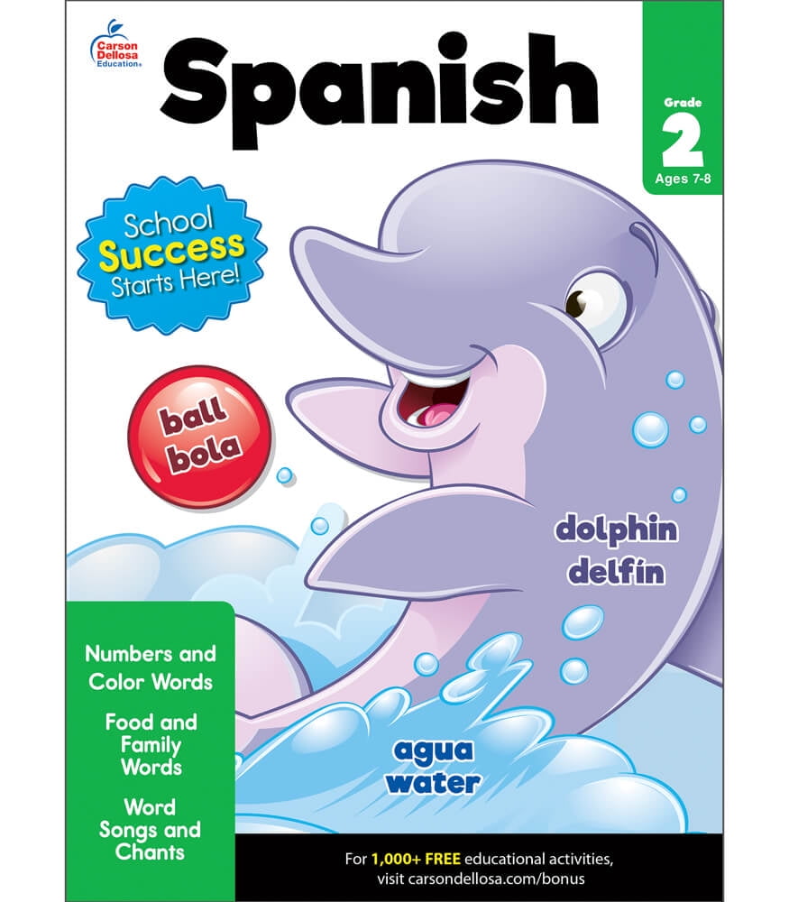Brighter Child Spanish Workbook Grade 2 (80 pages) - Walmart.com