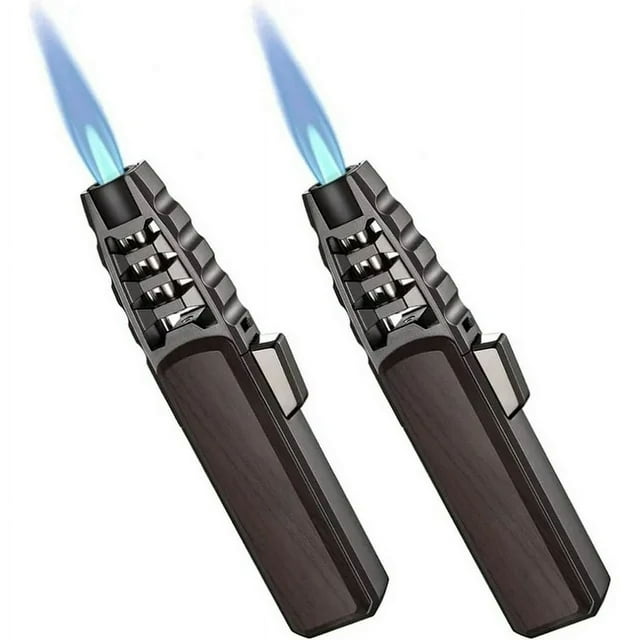 Brightfire Rechargeable Torch Lighter, Windproof Straight Torch Blue ...