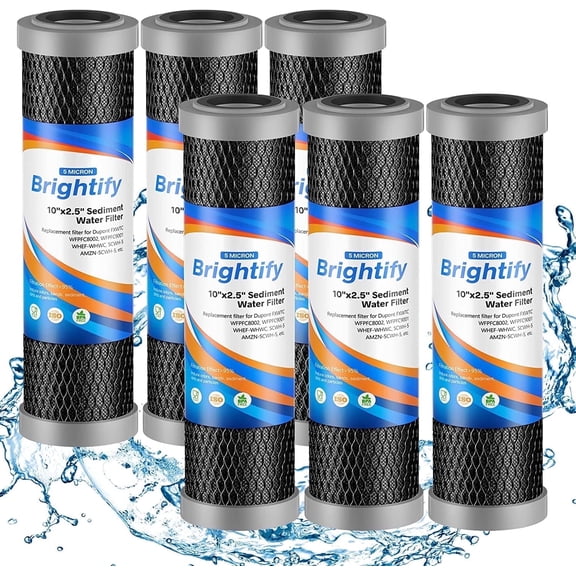 ICEPURE 20 Micron 10" x 4.5" Whole House Sediment Pleated Water Filter ...