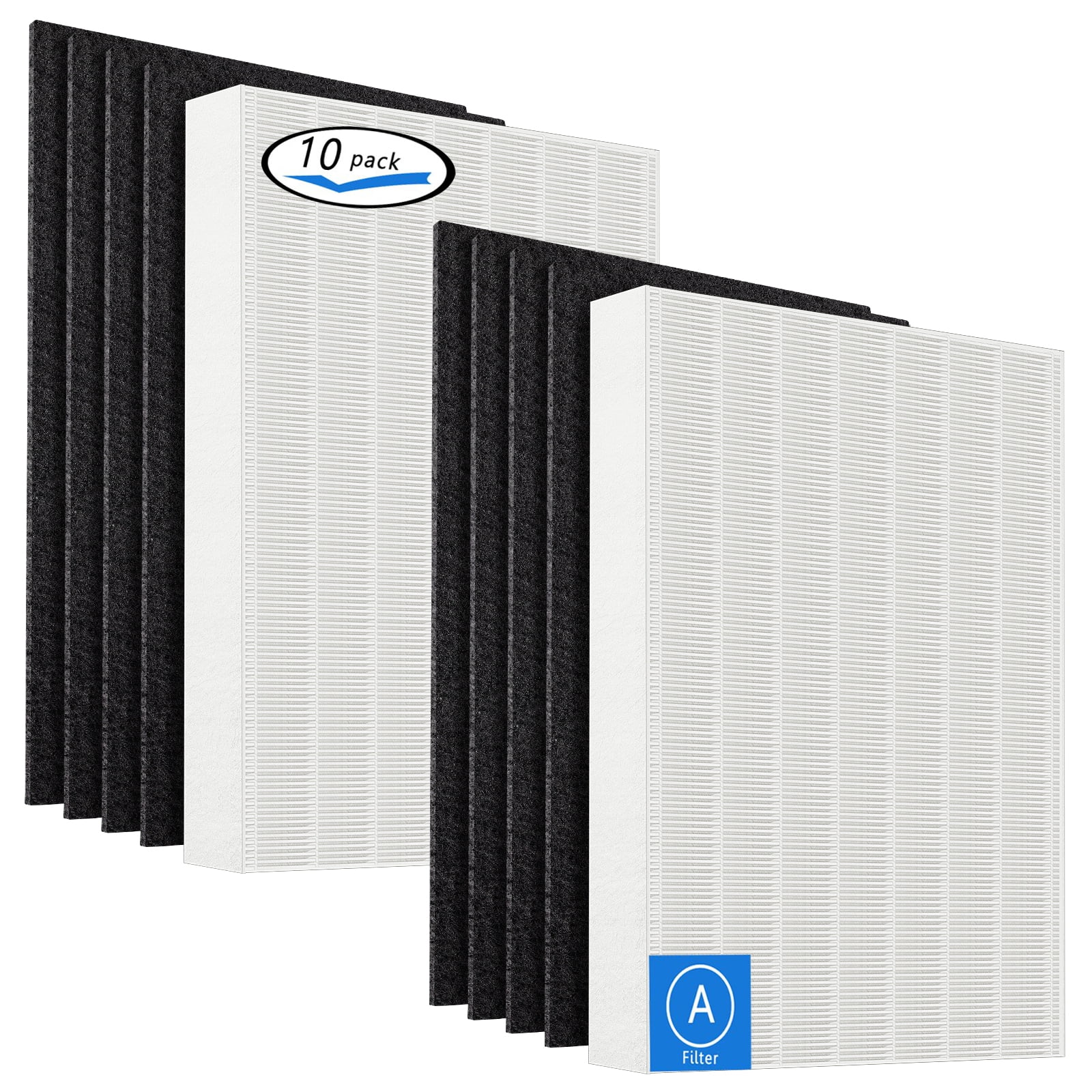 Brightify HEPA Air Filter Replacement 2 True HEPA plus 8 Carbon Filters ...