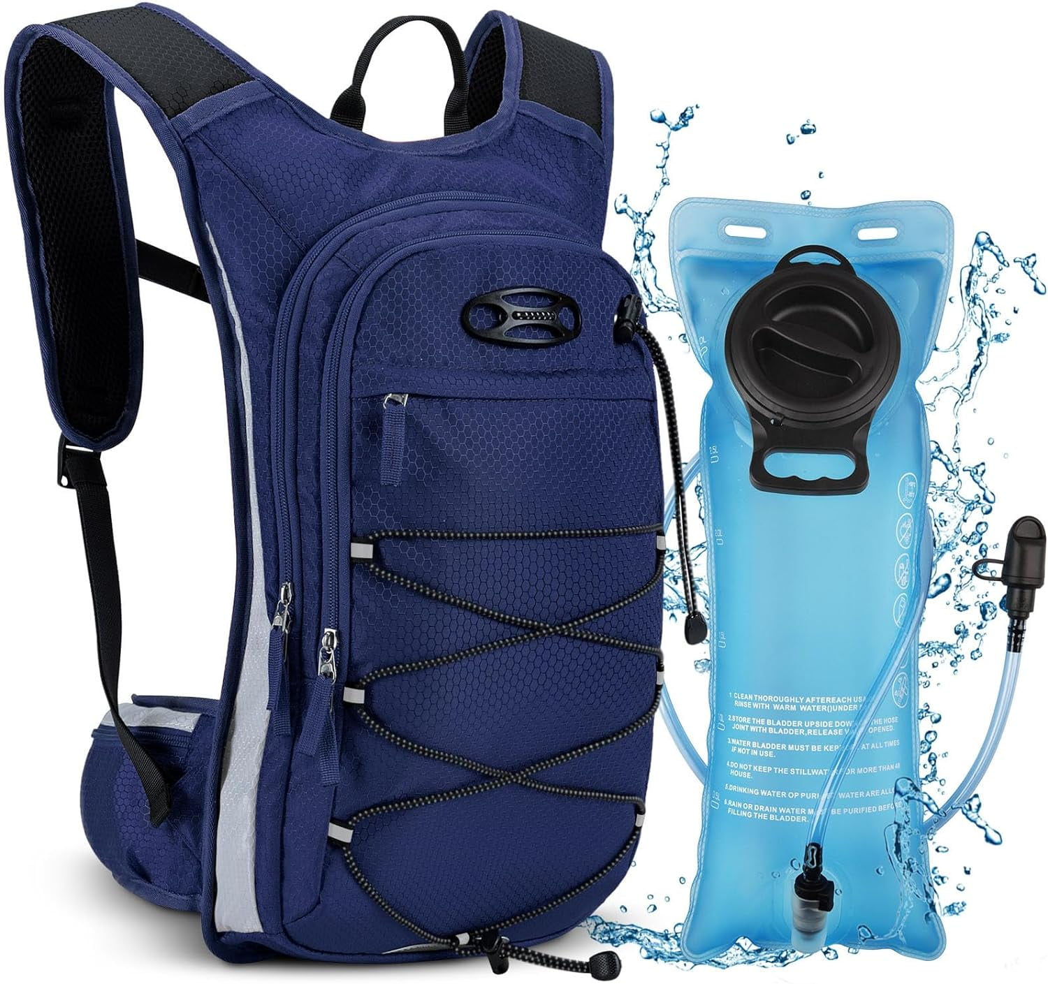 Brightify 18L Hydration Backpack with 3L Water Bladder, Insulated Water ...