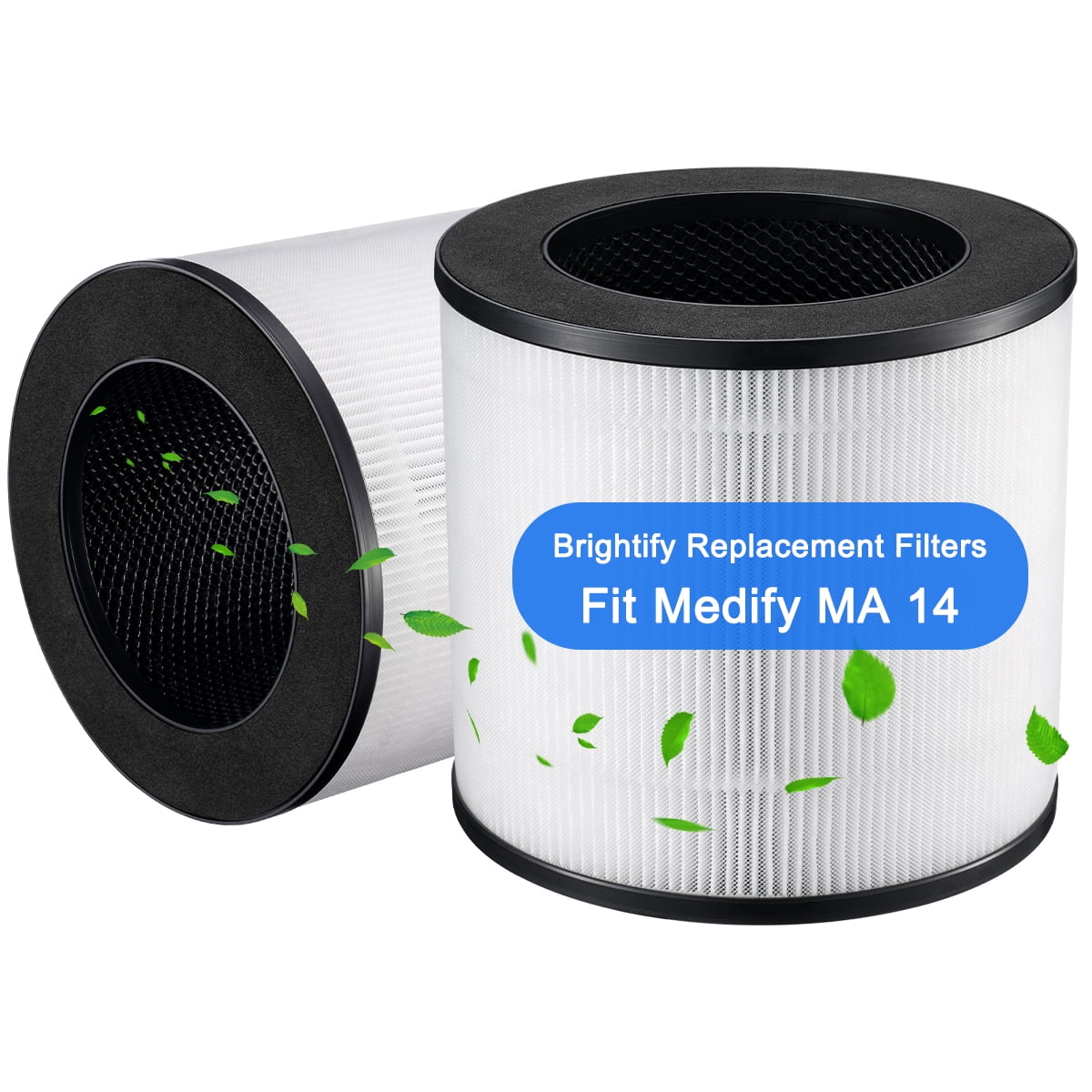 Brightify 2 Pack Replacement Filters for Medify MA-14, H13 HEPA ...