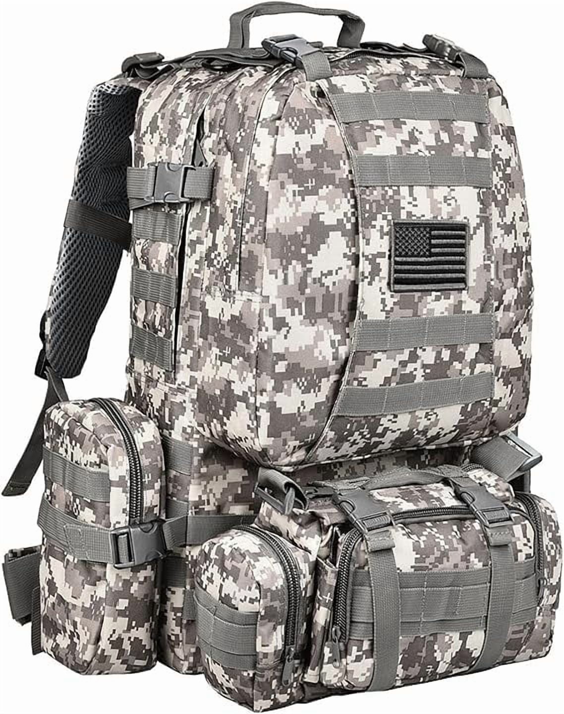 Brightify Camping Hiking Backpack 60L, Water Resistant Outdoor Backpack ...