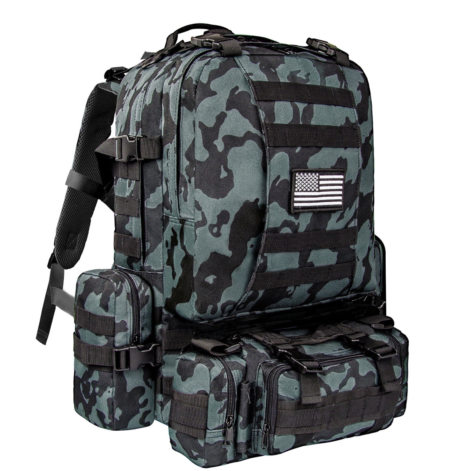 Brightify 60L Camping Hiking Backpack, Large Multifunction Outdoor ...