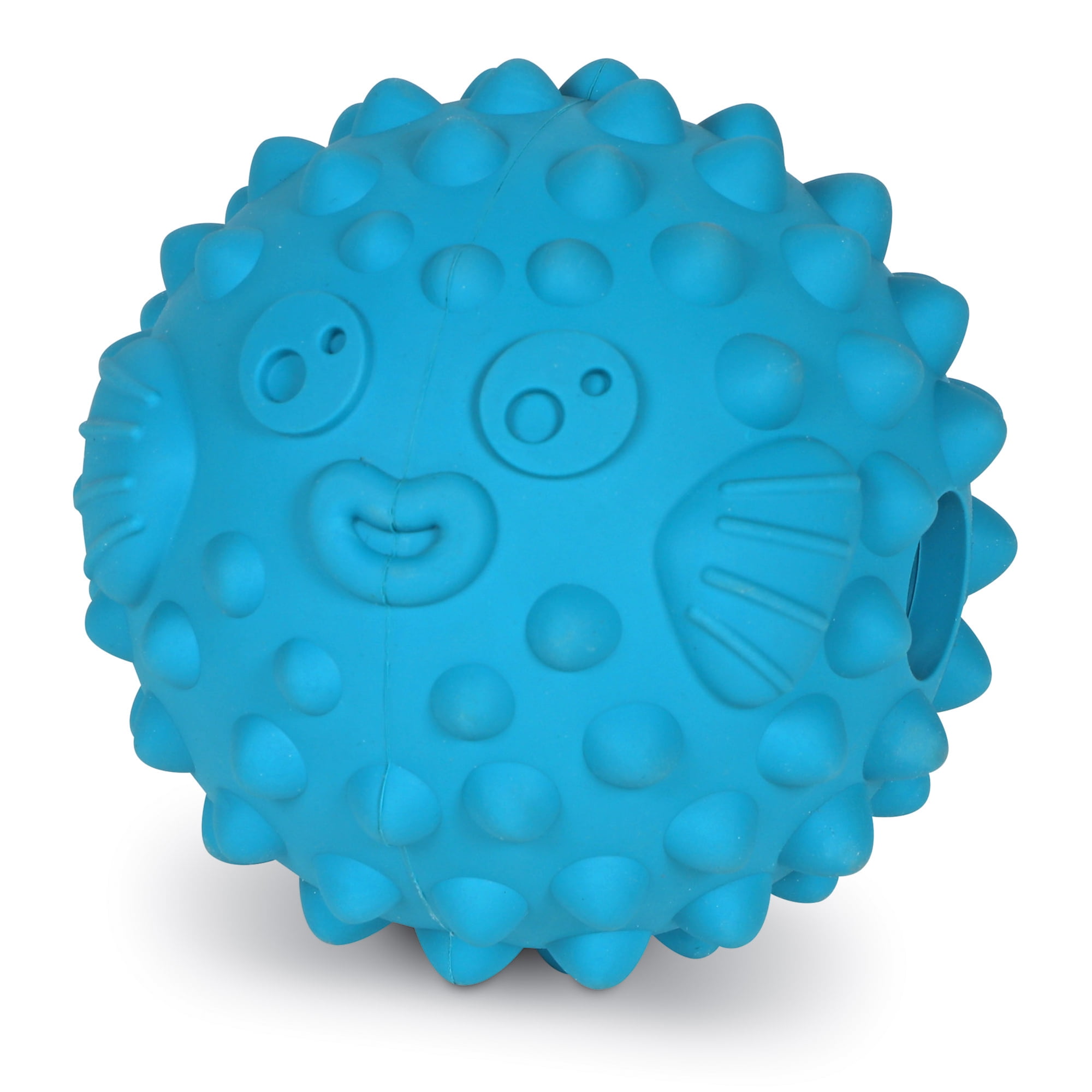 Brightkins Tough & Tumble Treat Dispenser Large Pufferfish, Dog Treat ...