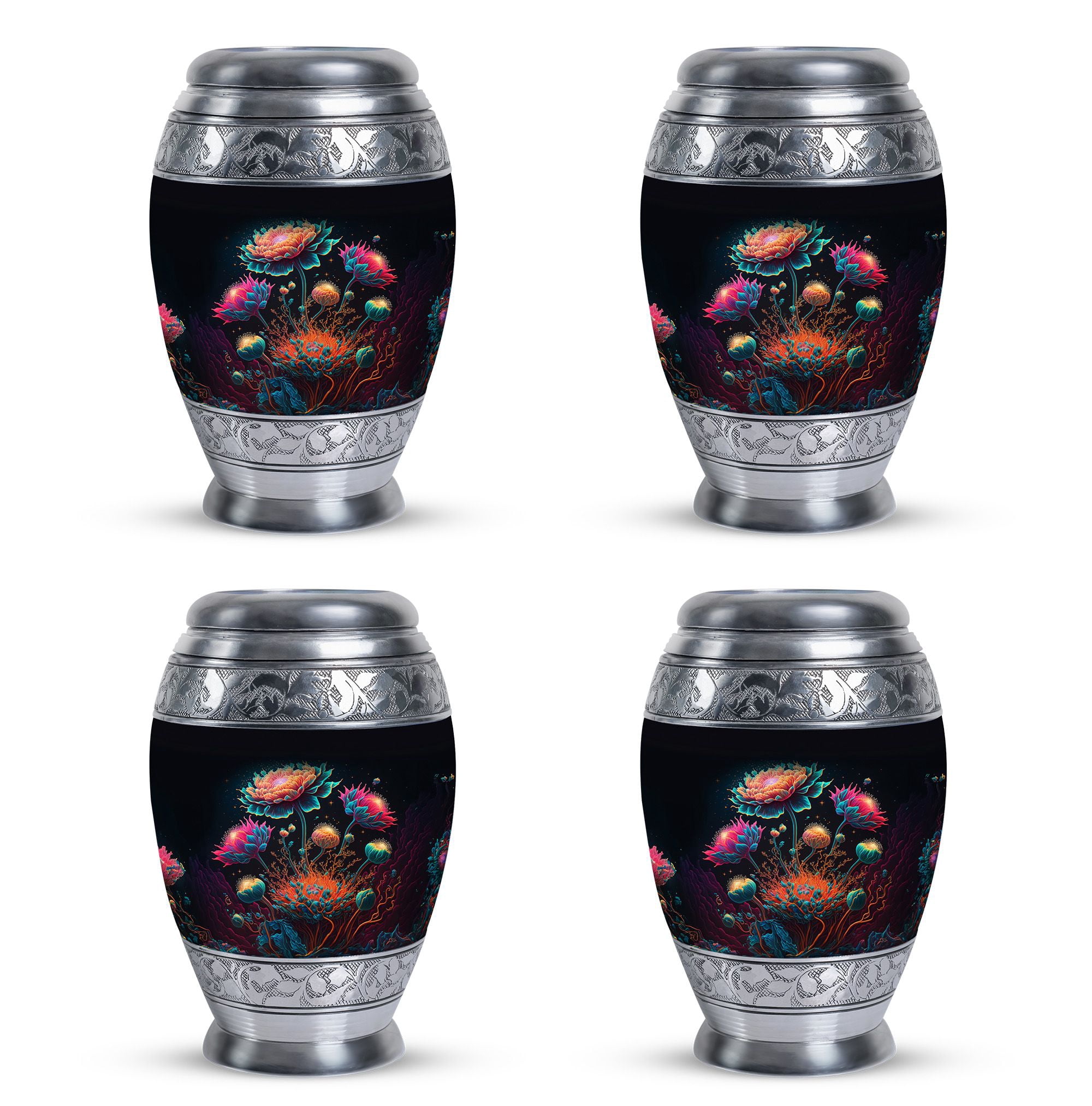 Brightly Colored Flowers Urns For Human Ashes Adult Female - Small Urn ...