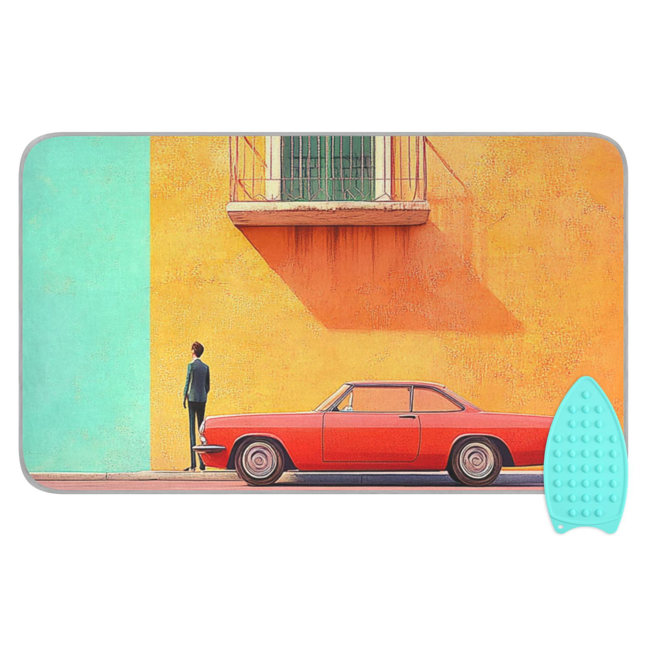 Brightly Colored Minimalist Ironing Mat Blanket for Table Top Travel ...