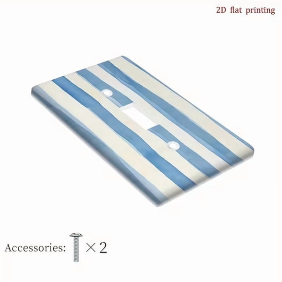 Brightly Colored Striped Pattern Light Switch Cover Plate - Decorative ...