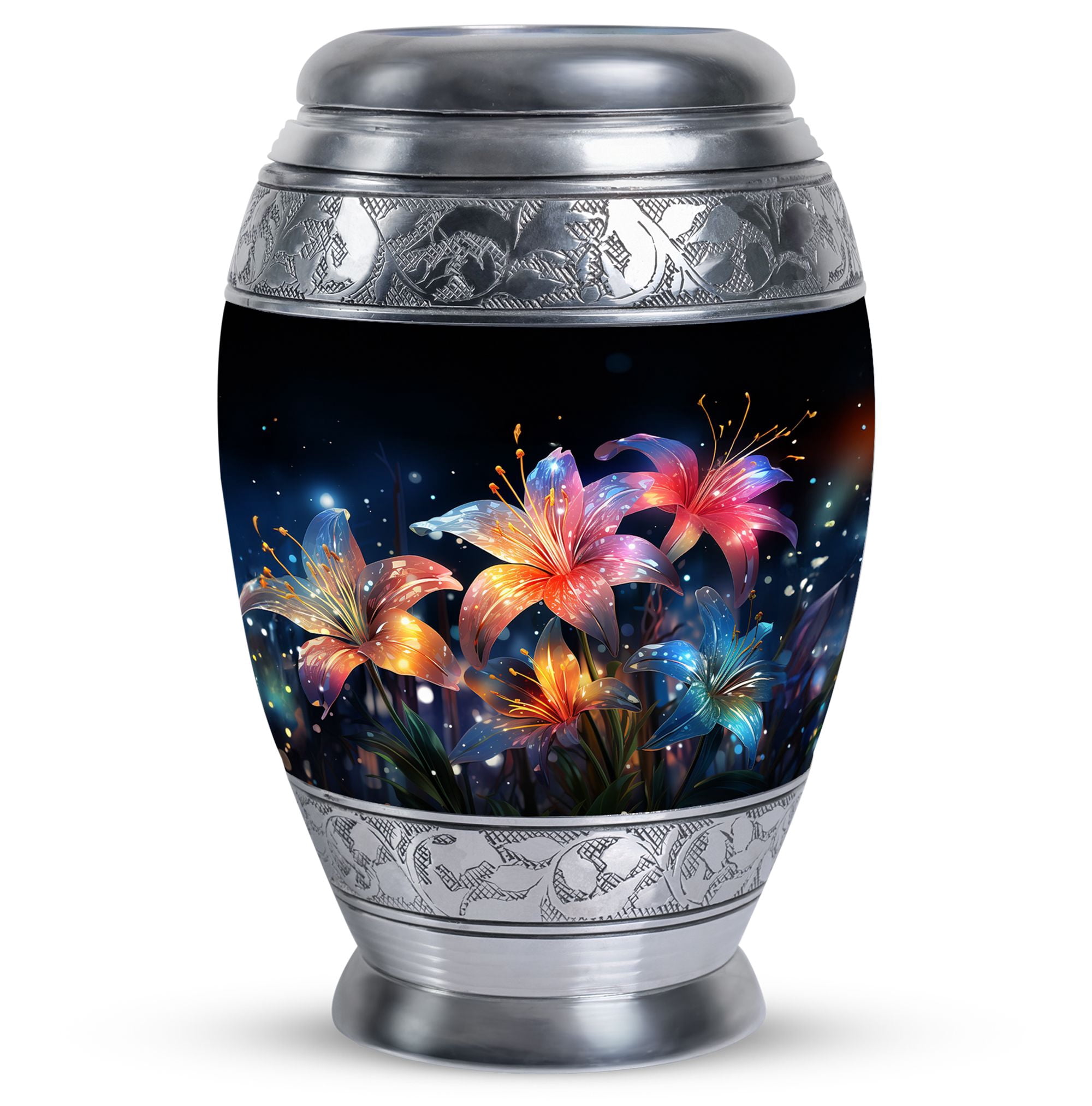Brightly Colour Lilly, Burial Urns For Adult Human Ashes, Urns For ...