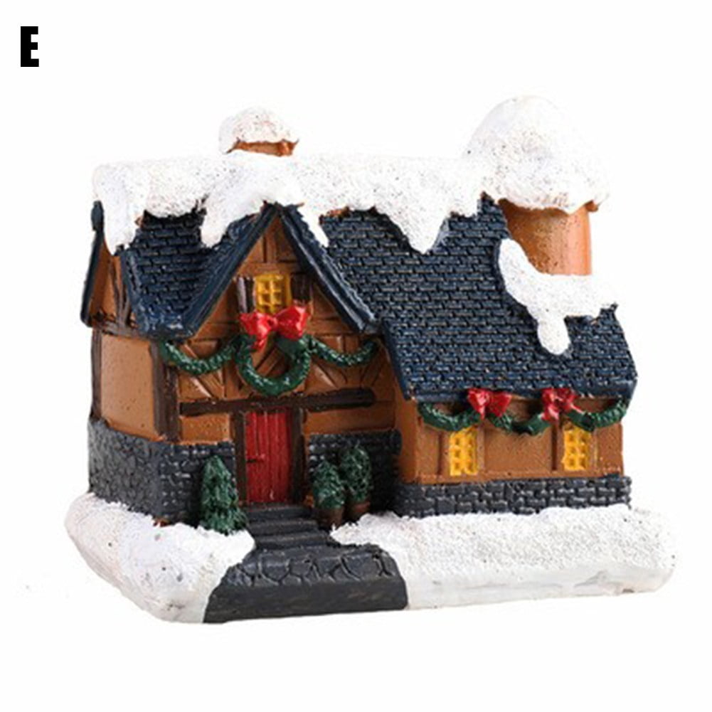 Brightness LED Light Up Small Village House Scene Christmas Decor ...