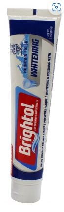 Brightol Kosher Travel Size Toothpaste - Mountain Fresh Whitening - 0. ...