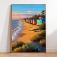 Brighton Beach Melbourne Colorful Bathing Boxes Wall Art Unframed Paper ...