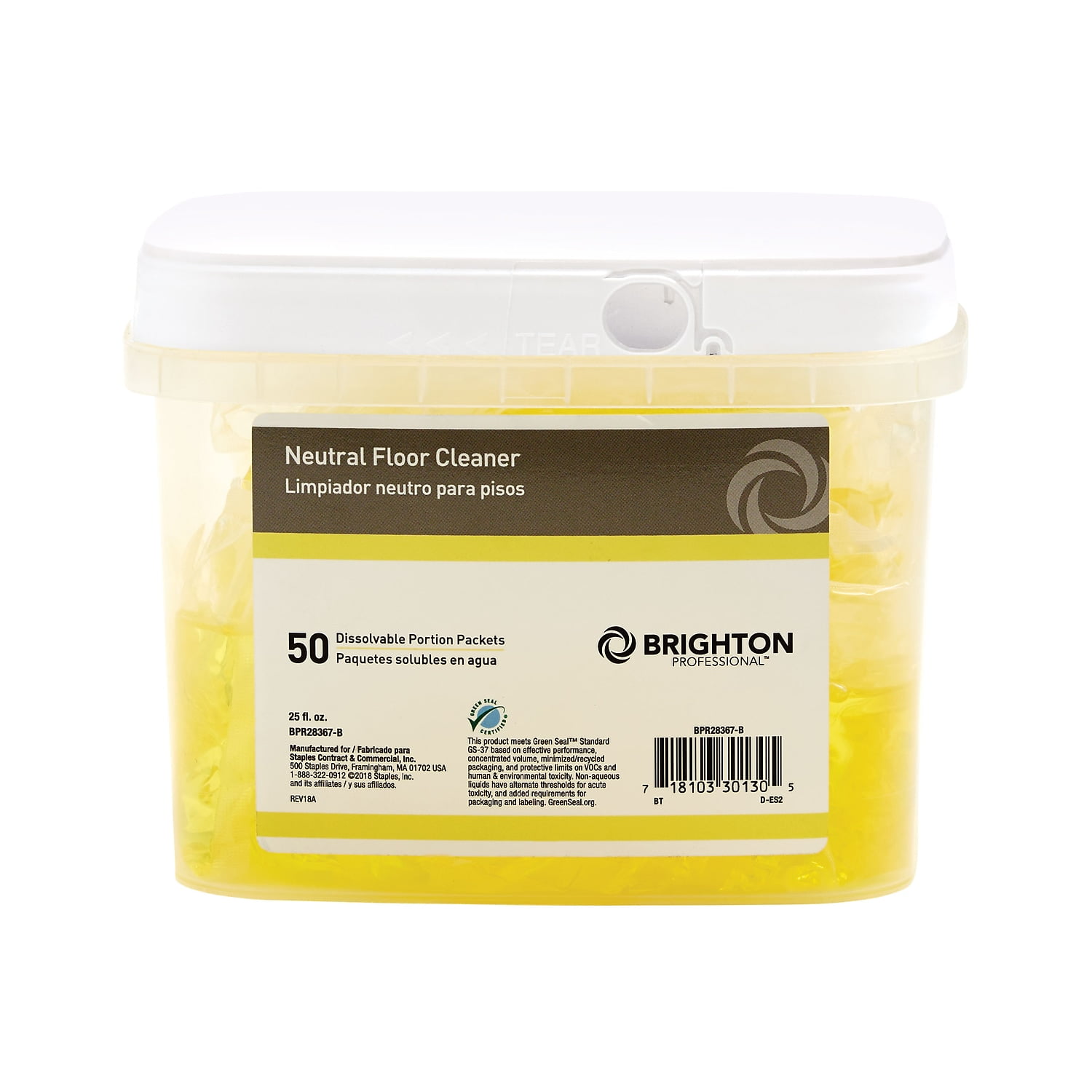 Brighton Dissolvable Portion Packets Neutral Floor Cleaner 50/Pk ...