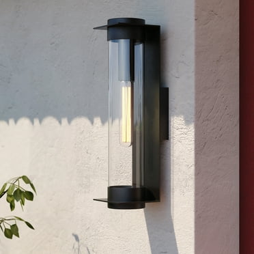 Possini Euro Design Berk Modern Outdoor Wall Light Fixture Textured ...