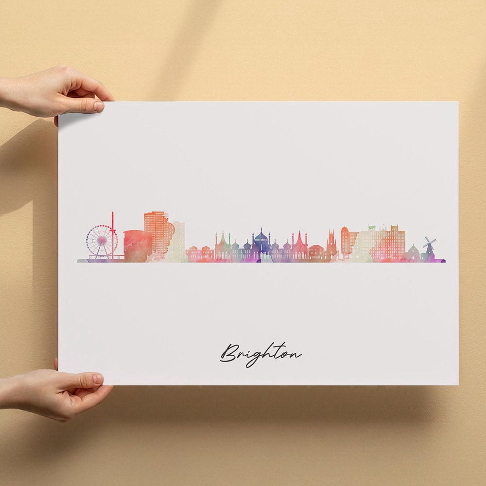 Brighton Skyline Canvas Wall Art 8x12 inch – Brighton Skyline ...
