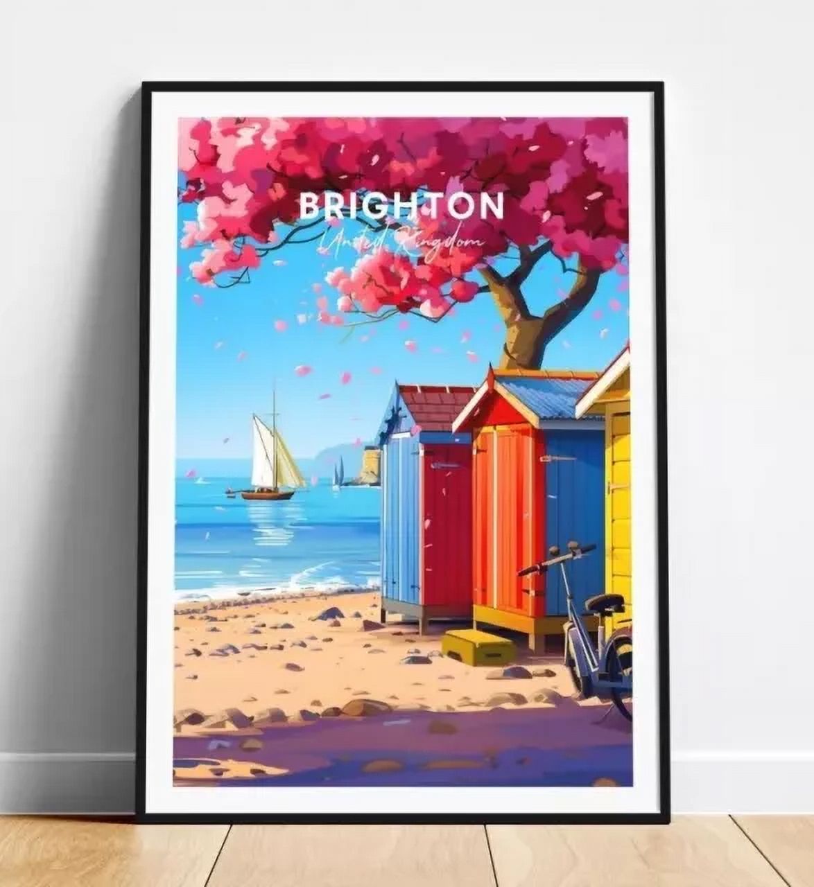 Brighton Travel Print - United Kingdom Travel Poster, Brighton Poster ...