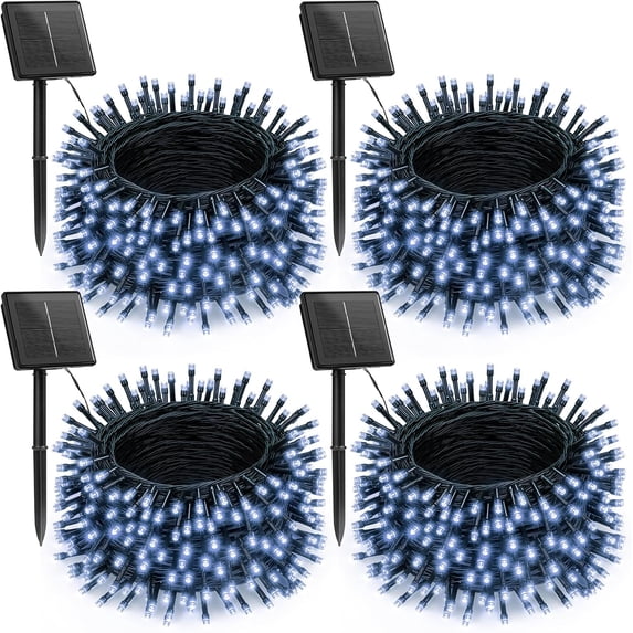 Brightown 4 Pack Solar Christmas Lights Outdoor, Total 184FT 480 LED ...