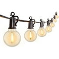 Brightown 25ft G40 LED Outdoor String Lights with 13 Waterproof Edison ...