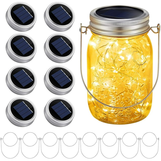 Brightown Solar Powered Mason Jar Lights, 30 LED Fairy Lights ...