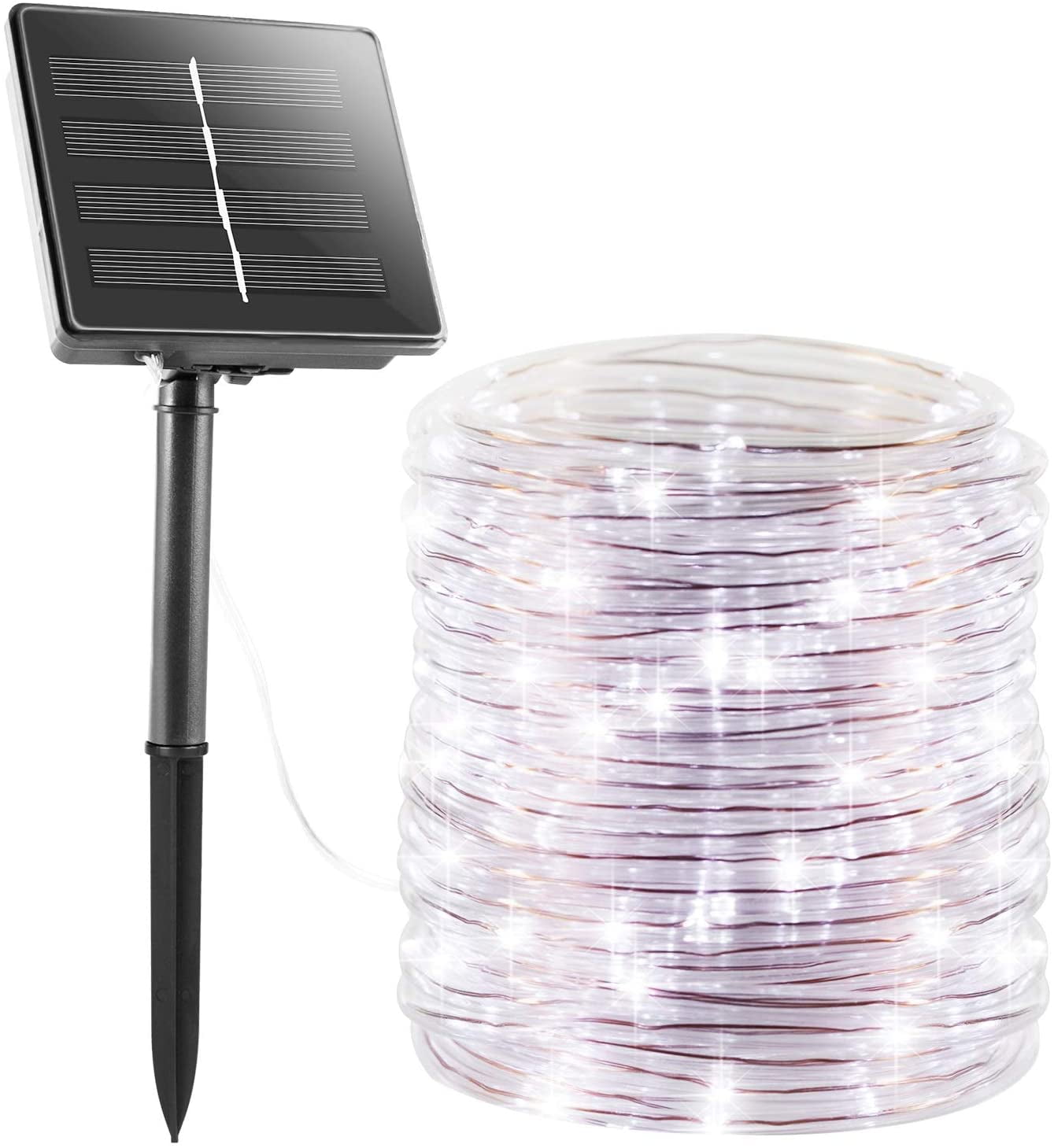 Brightown Outdoor Patio Solar Rope String Lights, 72Ft 200 Led ...