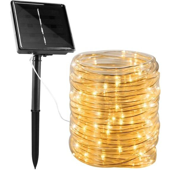 Brightown Outdoor Patio Solar Rope String Lights, 72Ft 200 LED ...