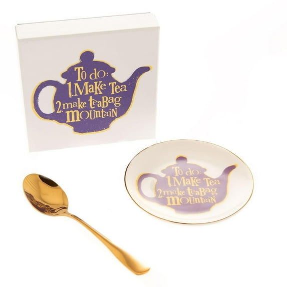 Brightside Tea Bag Tray with Spoon - Walmart.com