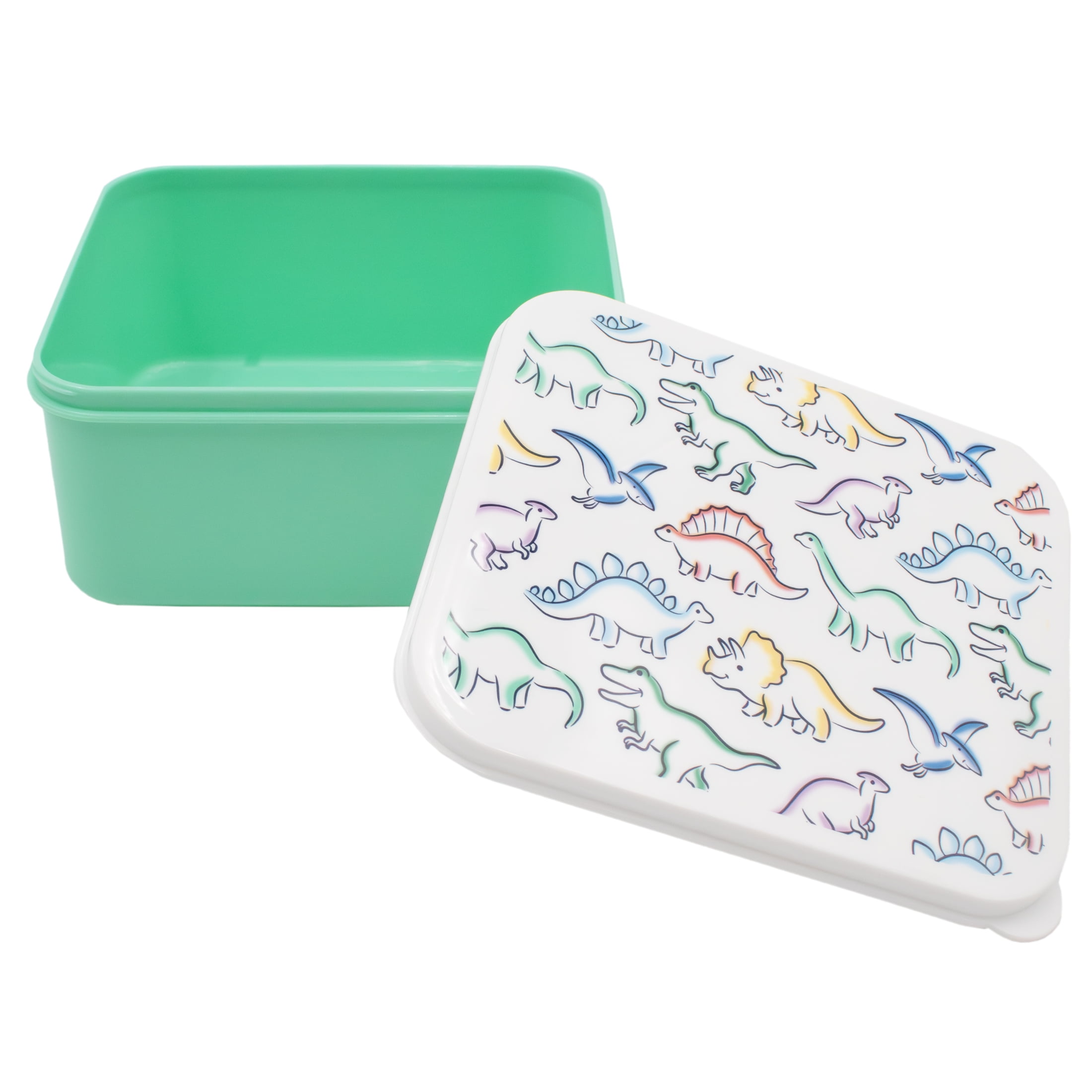 Brightstar Products - Plastic Bento Box - Green Dino - Walmart.com