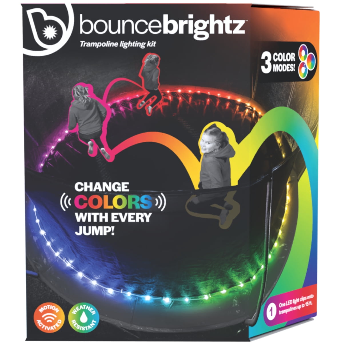 Bouncebrightz Outdoor Color Jump LED Trampoline Light Kit, Color ...