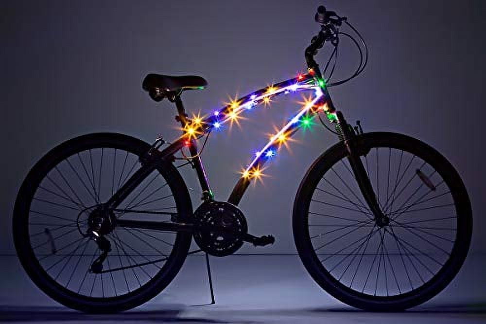 Brightz CosmicBrightz LED Bike Frame Lights, 6.5 ft Rope Light, Rainbow ...