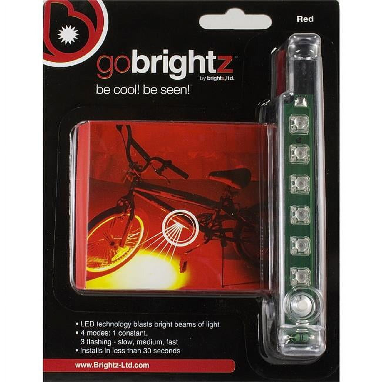Brightz Gobrightz Under Bike LED Light Red - Walmart.com