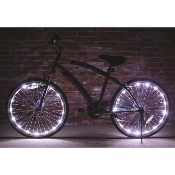 Brightz WheelBrightz LED Bike Wheel Lights, 7 ft Light Rope, White ...