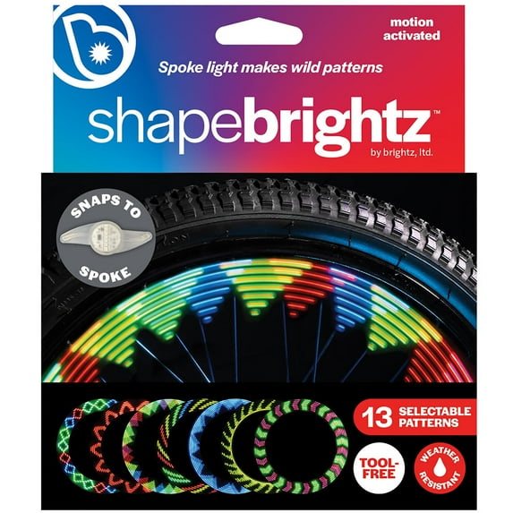 Brightz ShapeBrightz LED Bike Spoke Light, Motion Activated, 12 ...