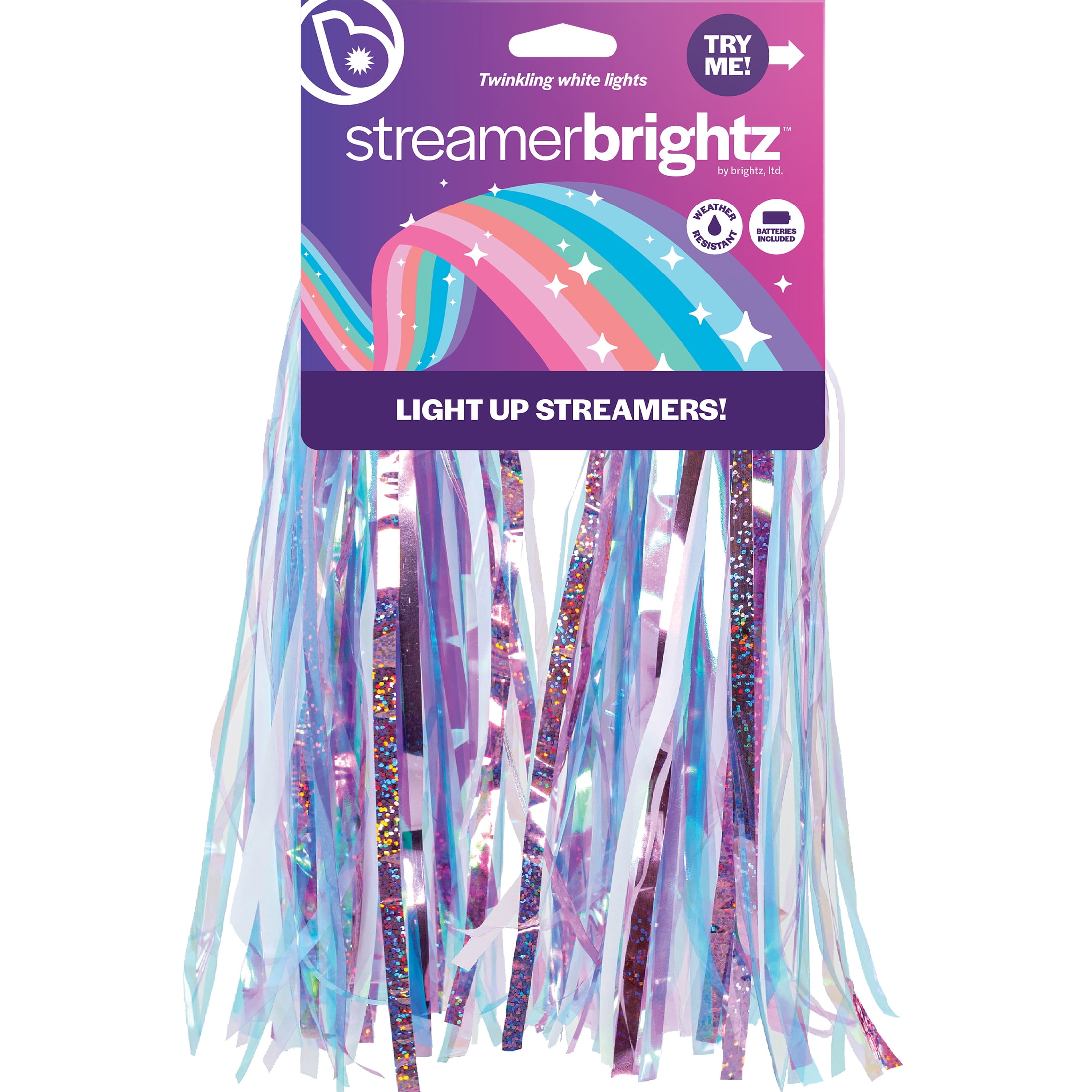 Brightz StreamerBrightz LED Rubber Handlebar Tassels, Width 1.5 in, 2 ...