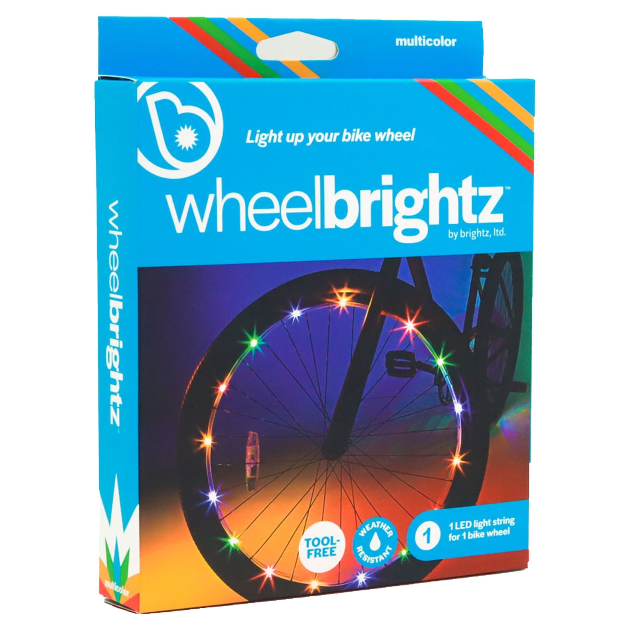 Brightz WheelBrightz LED Bike Wheel Lights, 7 ft Light Rope, Multicolor ...