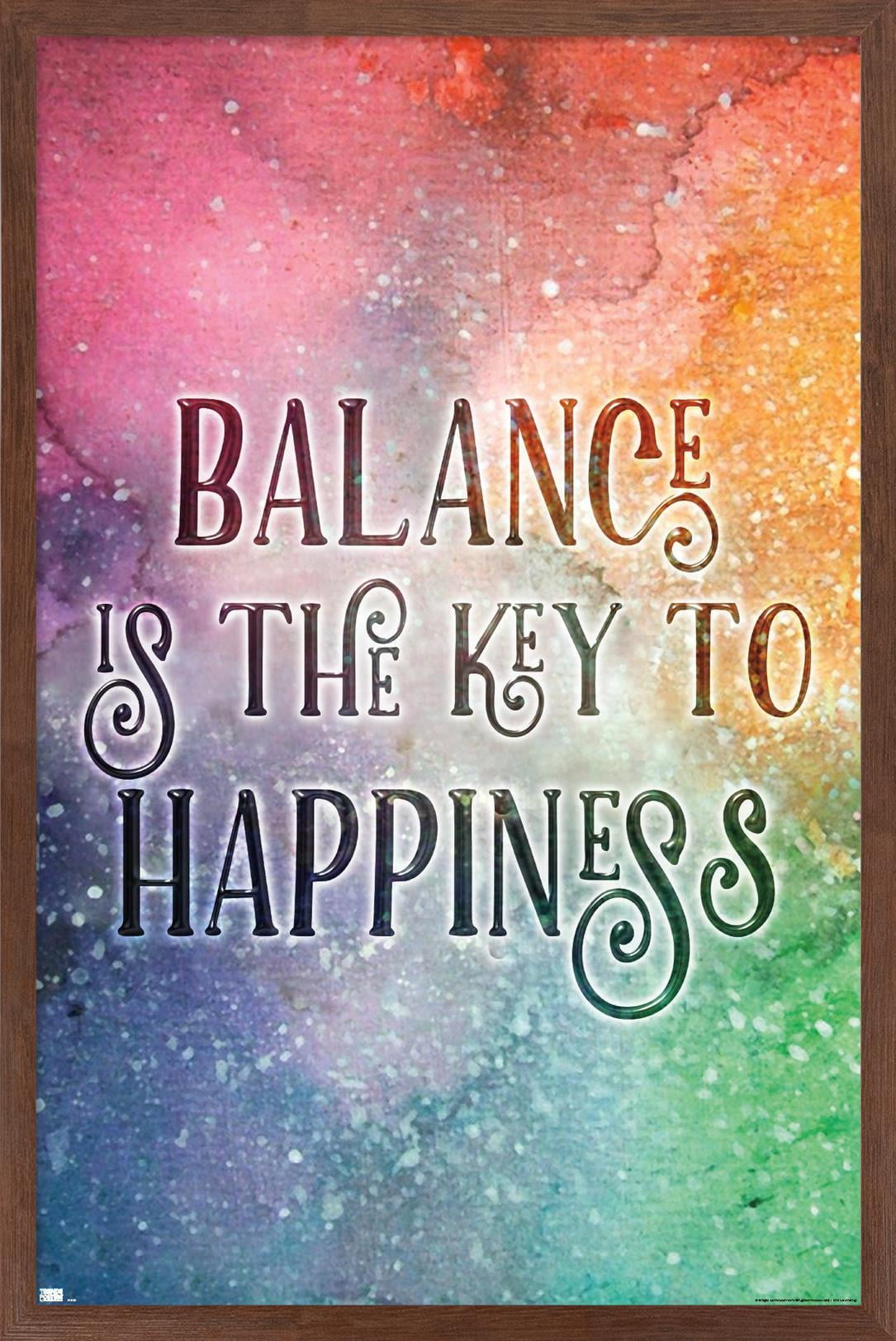 Brigid Ashwood - Balance is the Key Wall Poster, 22.375" x 34" Framed ...