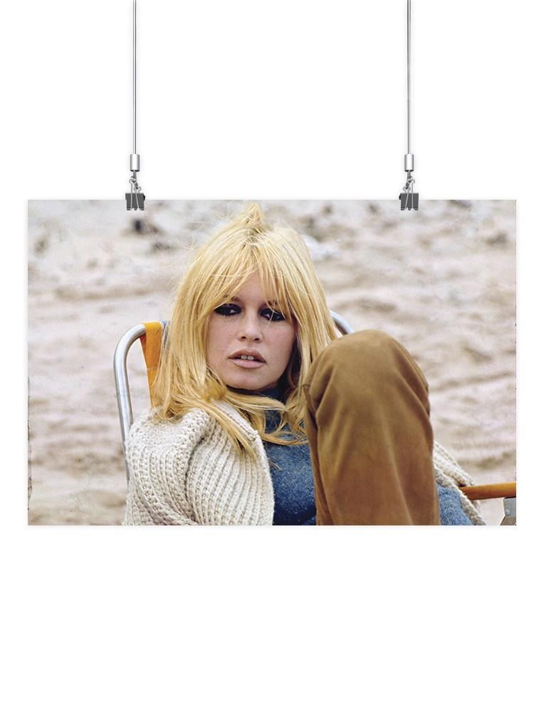 Brigitte Bardot At The Beach Poster - Image by Shutterstock - Walmart.com