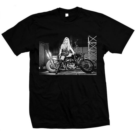 Brigitte Bardot on a Harley Unisex All Size S-3XL T-Shirt - Walmart.com