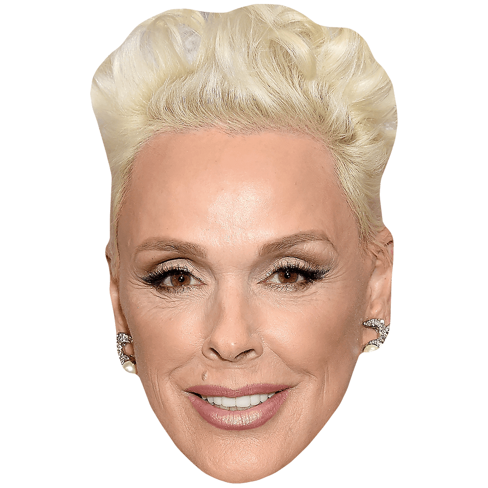 Brigitte Nielsen (Smile) Celebrity Mask, Flat Card Face, Fancy Dress ...
