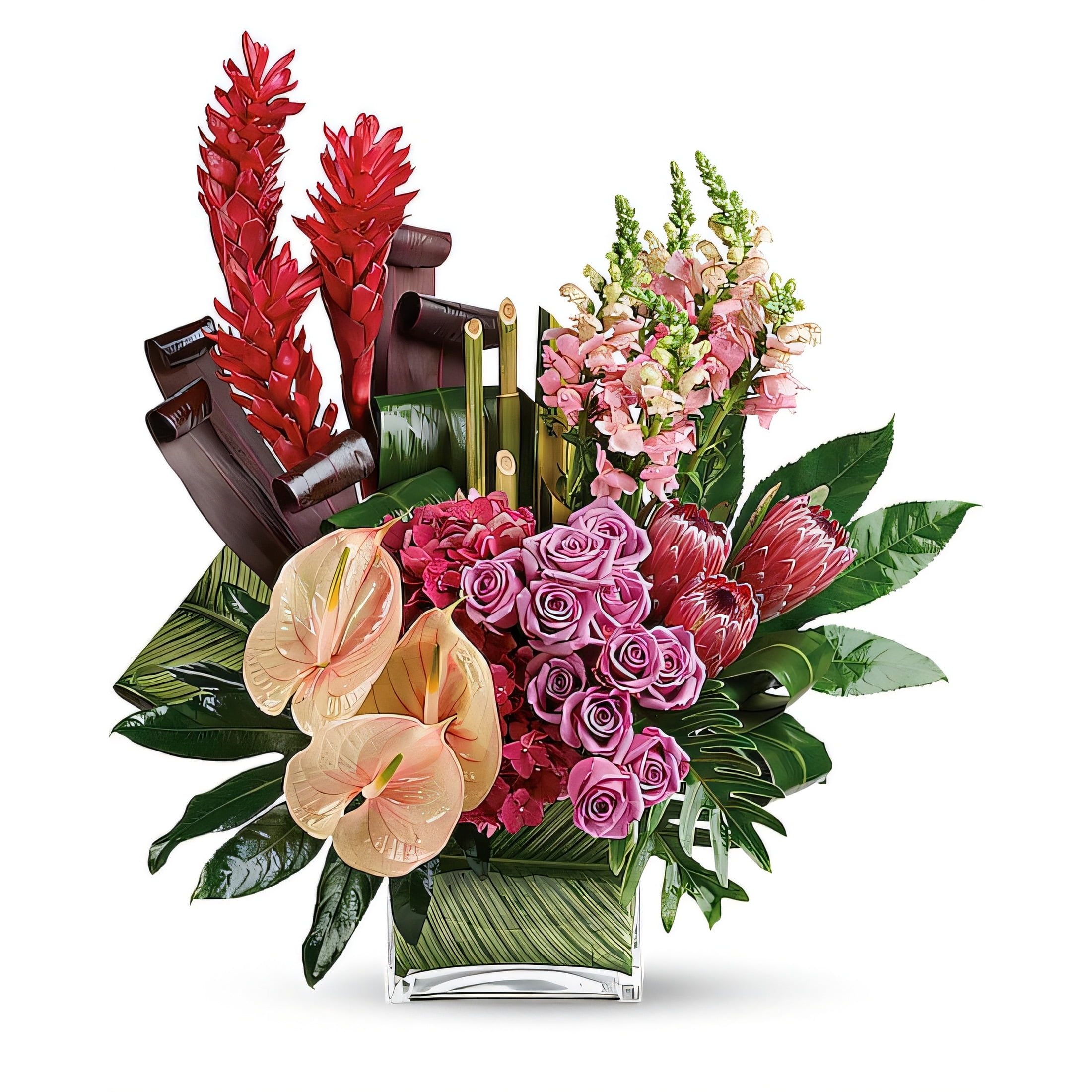 Brigitte's Flowers Galore - Tahitian Tropics Bouquet - Deluxe - Walmart.com
