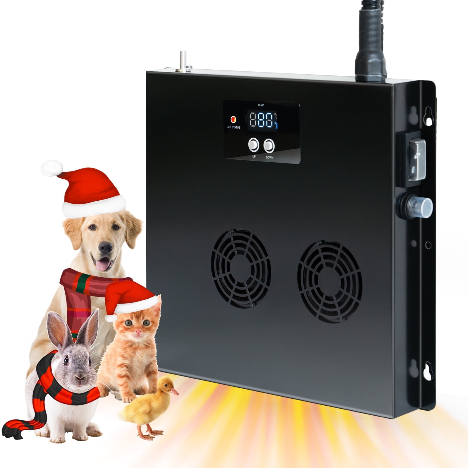 Briidea 400W Dog House Heater with PTC Rapid Heating (3 Seconds), 32 ...