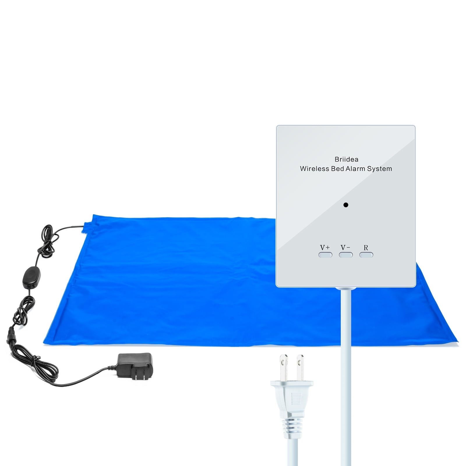 Briidea Bed Alarms and Fall Prevention with 20" x 28" Weight Sensing ...