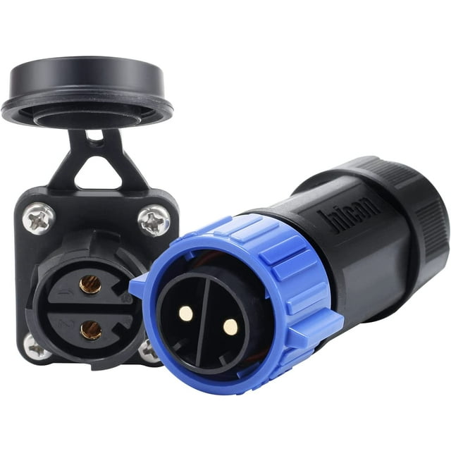 Briidea Marine Boat DC Power Connector, Waterproof Plug and Receptacle ...