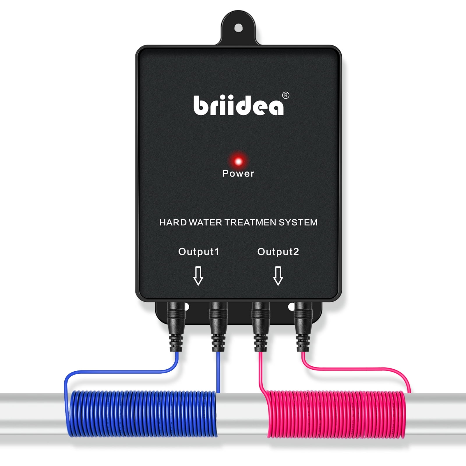 Water Descaler,Briidea Water Descaler Whole House, Salt-Free Hard Water ...